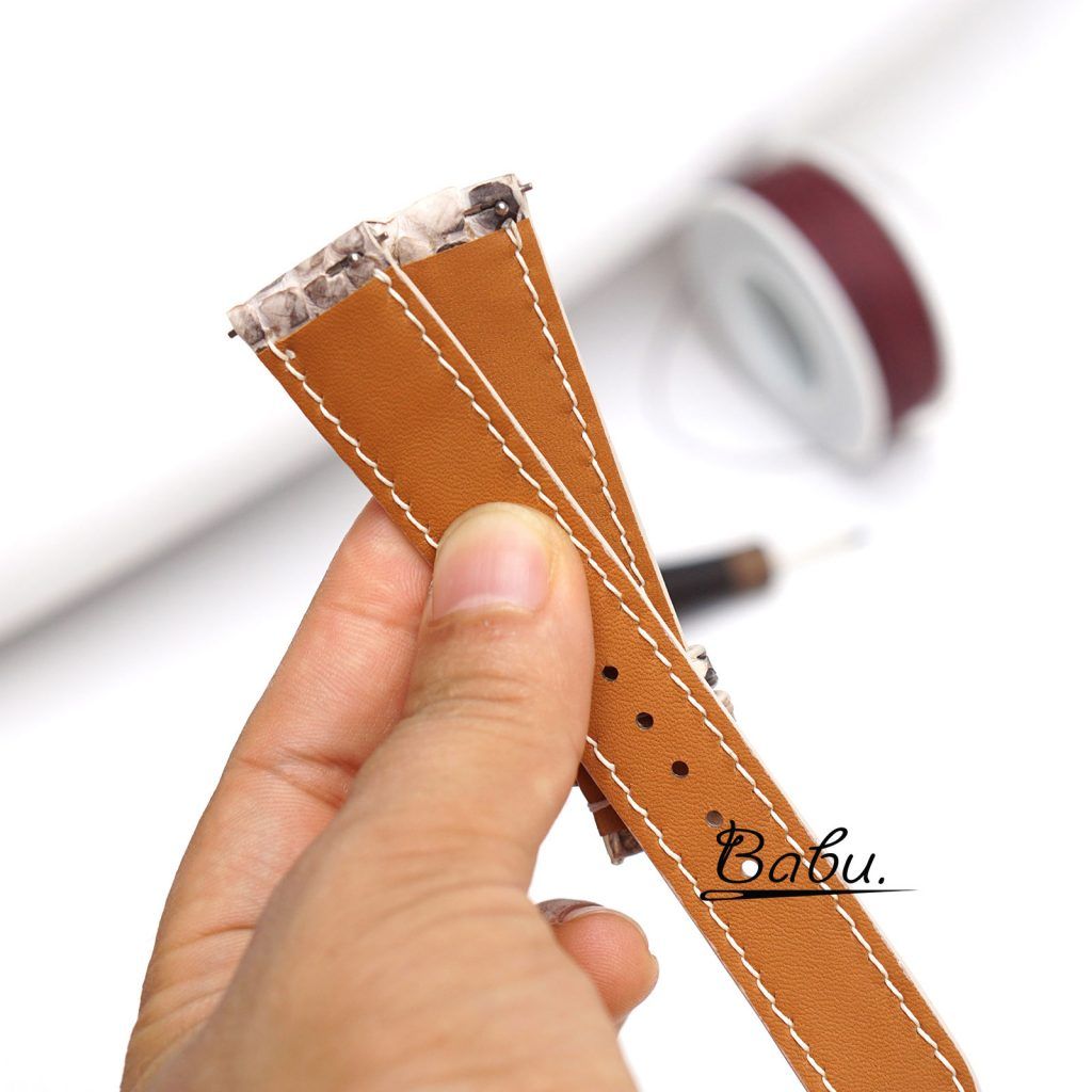 Quick release Python leather watch strap, Custom watch band Python skin ...