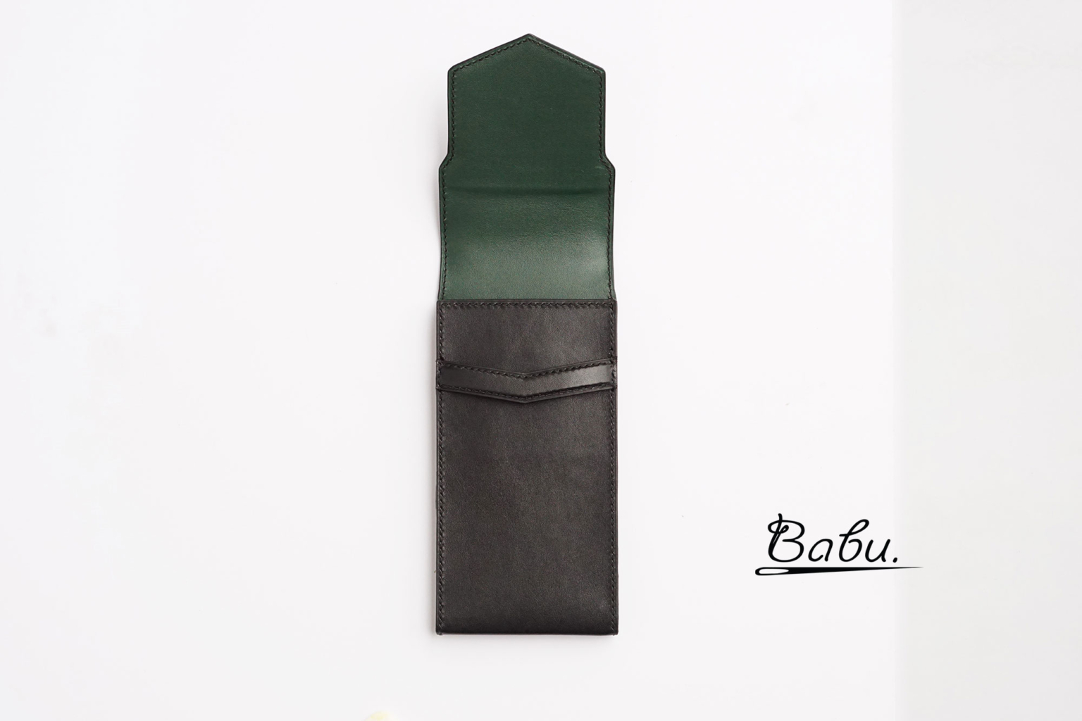 Handmade leather case for MetaVertu, Black Nappa leather phone case PHL023